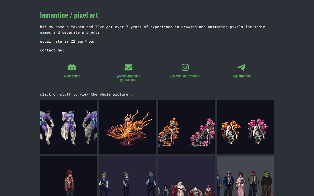 lamantine pixel art